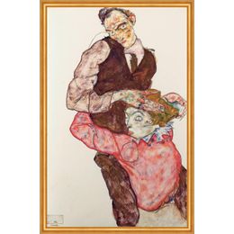 OTTO Kunstdruck Lovers Egon Schiele Paar Liebe Männer Frauen Umarmung B A2 01625 Gerah, (1 St)