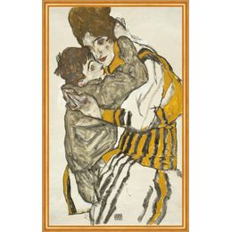 OTTO Kunstdruck Schieles Wife with Her Little Nephew Egon Schiele Maler Kind B A2 0164, (1 St)