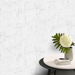 Erismann Vliestapete Putz Struktur Kratzer Creme Grau Silber Metallic 10320-31 Evolution