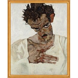 OTTO Kunstdruck Self-Portrait with Lowered Head Egon Schiele österreichischer Maler B, (1 St)