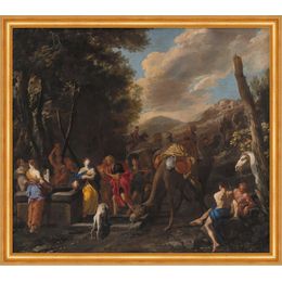 OTTO Kunstdruck Rebecca and Eliezer at the Well Domenico Gargiulo Religion Bibel B A1, (1 St)