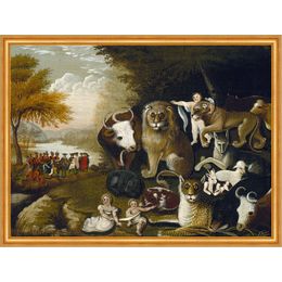 OTTO Kunstdruck The Peaceable Kingdom Edward Hicks Tiere Kühe Ziegen Land B A1 01565, (1 St)
