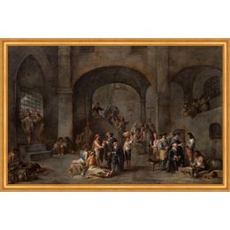 OTTO Kunstdruck To Visit the Imprisoned Cornelis de Wael Gefängnis Gefangene Besuch B, (1 St)