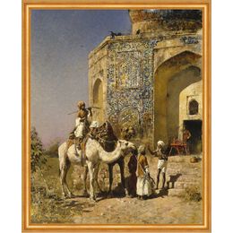 OTTO Kunstdruck The Old Blue-Tiled Mosque Outside of Delhi, India Lord Weeks Indien B, (1 St)