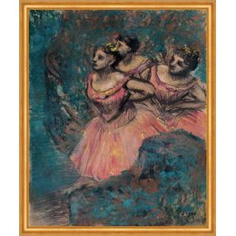 OTTO Kunstdruck Three Dancers in Red Costume Edgar Degas Tänzerinnen Ballett Tütü B A1, (1 St)