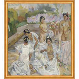 OTTO Kunstdruck The Bath, Seville Francisco Iturrino Nackte Frauen Baden Spanien B A1, (1 St)