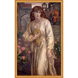 OTTO Kunstdruck Salutation of Beatrice Dante Gabriel Rossetti Frauen Engel Religion B, (1 St)