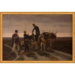 OTTO Kunstdruck Walking trip. Jutland Frants Henningsen Ausflug Karren Ochsen Reise B, (1 St)