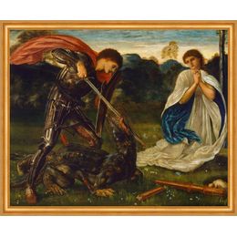 OTTO Kunstdruck The fight: St George kills the dragon VI Edward Burne-Jones Bibel B A1, (1 St)
