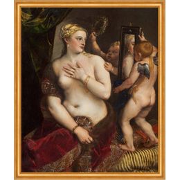 OTTO Kunstdruck Venus with a Mirror Vecellio Tiziano Mythologie Göttin Spiegel Tizian, (1 St)