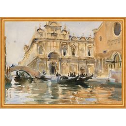 OTTO Kunstdruck Rio dei Mendicanti, Venice John Singer Sargent Italien Venedig Gondel, (1 St)