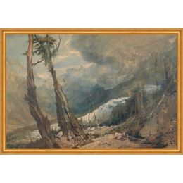 OTTO Kunstdruck Mer de Glace, in the Valley of Chamouni, Switzerland Turner Gebirge B, (1 St)