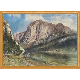 OTTO Kunstdruck Altaussee Lake and Face of Mount Trissel Rudolf von Alt Gebirge K&K B, (1 St)