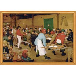 OTTO Kunstdruck Peasant Wedding Bauernhochzeit Pieter Bruegel der Ältere Wirtshaus B A, (1 St)