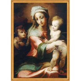 OTTO Kunstdruck Madonna and child with infant John the Baptist Beccafumi Jesus Maria B, (1 St)