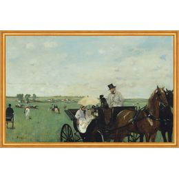 OTTO Kunstdruck At the Races in the Countryside Edgar Degas Pferde Kutsche Rennen B A1, (1 St)