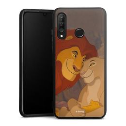 DeinDesign Handyhülle König der Löwen Disney Liebe Lion Love, Huawei P30 Lite Premium Silikon Hülle Premium Case Handy Schutzhülle, schwarz