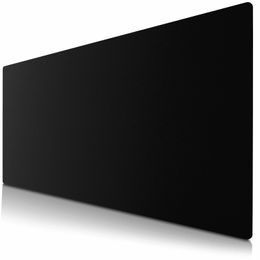CSL Mauspad XXL Mousepad 900 x 400 x 3 mm, Tischunterlage, Elegante Leder Optik, rutschfest, abwaschbar, Office Schreibtischunterlage, schwarz