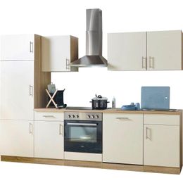 Wiho-Küchen wiho Küchen Küchenzeile Kiel, mit E-Geräten, inkl. Geschirrspüler, Breite 280 cm, gelb