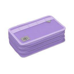 Lässig Federtasche TRIPLE UNIQUE mit Inhalt in violet/lavender