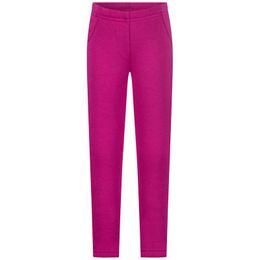 SALT & PEPPER Salt & Pepper - Thermo-Leggings BASIC UNI in cranberry, Gr.116