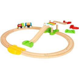 Spielzeug-Eisenbahn Brio "Holzspielzeug, Brio WORLD, Mein erstes Bahn Spiel Set" Spielzeugfahrzeuge beige (natur) Kinder Ab 18 Monaten Made in Europe, FSC- schützt Wald - weltweit
