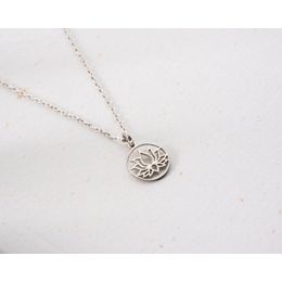 BREYTENKAMP Kette mit Anhänger Lotus Blume Halskette 925er Sterling Silber spiritueller Schmuck