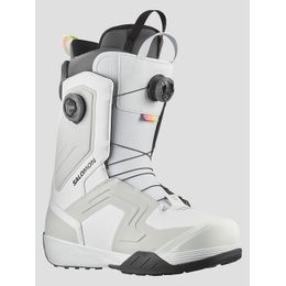 Salomon Dialogue Dual Boa Team 2024 Snowboard-Boots whitegrey pinstripeblack