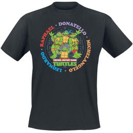 Teenage Mutant Ninja Turtles Team T-Shirt schwarz in L