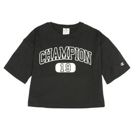 Champion Legacy Cropped Tee T-Shirt schwarz in 122/128