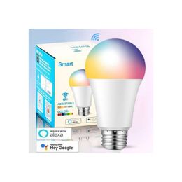 Benda Handels Smart Lampe alexa Energie sparen Mehrfarbrige dimmbare WLAN Glühbirne Smarte Lampe
