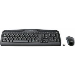 Logitech Logitech Desktop-Set Tastatur und Maus MK330 Tastatur