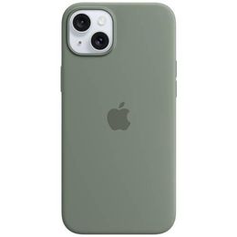 Apple Silicon Case MagSafe Backcover Apple iPhone 15 Plus Zypresse Induktives Laden, Stoßfest