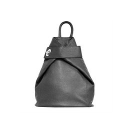 ITALYSHOP24 Rucksack Made in Italy Damen Leder Rucksack Schultertasche