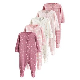 next Schlafoverall Babyschlafanzüge mit Print im 5er-Pack (5-tlg)