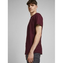 Jack & Jones Jack & Jones T-Shirt Basic T-Shirt Rundhals Kurzarm JJEBASHER 5979 in Rot