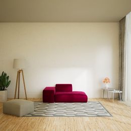 MYCS Sofa Samt Magentapink - Moderne Designer-Couch: Hochwertige Qualität, einzigartiges Design - 182 x 72 x 107 cm, Komplett anpassbar
