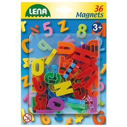 LENA Magnet-Großbuchstaben 36-teilig in bunt