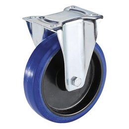 Proroll Vollelastik-Reifen auf Kunststoff-Felge, Rad-Ø x Breite 100 x 36 mm, Bockrolle