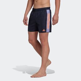 Adidas Short Length Colorblock 3-Streifen Badeshorts