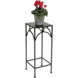 Blumenhocker Metall Schwarz Eckig 60 cm Blumenständer 96132 m Beistelltisch Blumensäule Modern Pflanzenständer Pflanzenhocker - DanDiBo