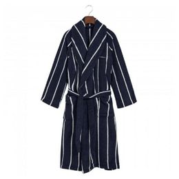 Gant Bademantel Gant Home Bademantel Stripe Robe Evening Blue (M)