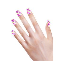 Widdmann Kunstfingernägel Neon Fingernägel Stripes