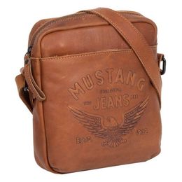 Mustang Umhängetasche Valencia shoulderbag topzip, mit Reißverschluss-Rückfach, braun