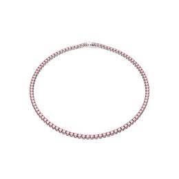 Swarovski Collier Matrix Tenniskette, Rundschliff, 5681799, mit Swarovski® Kristall, rosa