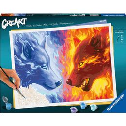 Ravensburger Malen nach Zahlen CreArt, Fire & Ice, Made in Europe, FSC® - schützt Wald - weltweit, blau|bunt|rot