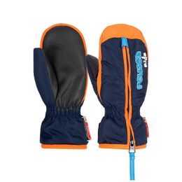 Reusch Fäustlinge Ben Mitten mit praktischem Reißverschluss, blau|orange