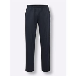 Hajo Herren Schlafanzug, marine-geringelt, Gr&ouml;&szlig;e 28/29
