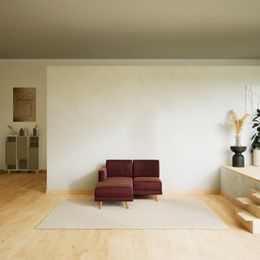 MYCS Sofa Samt Altrosa - Moderne Designer-Couch: Hochwertige Qualität, einzigartiges Design - 132 x 81 x 162 cm, Komplett anpassbar