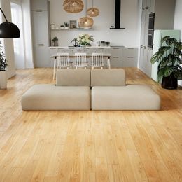 MYCS Sofa Cremeweiß - Moderne Designer-Couch: Hochwertige Qualität, einzigartiges Design - 270 x 72 x 107 cm, Komplett anpassbar